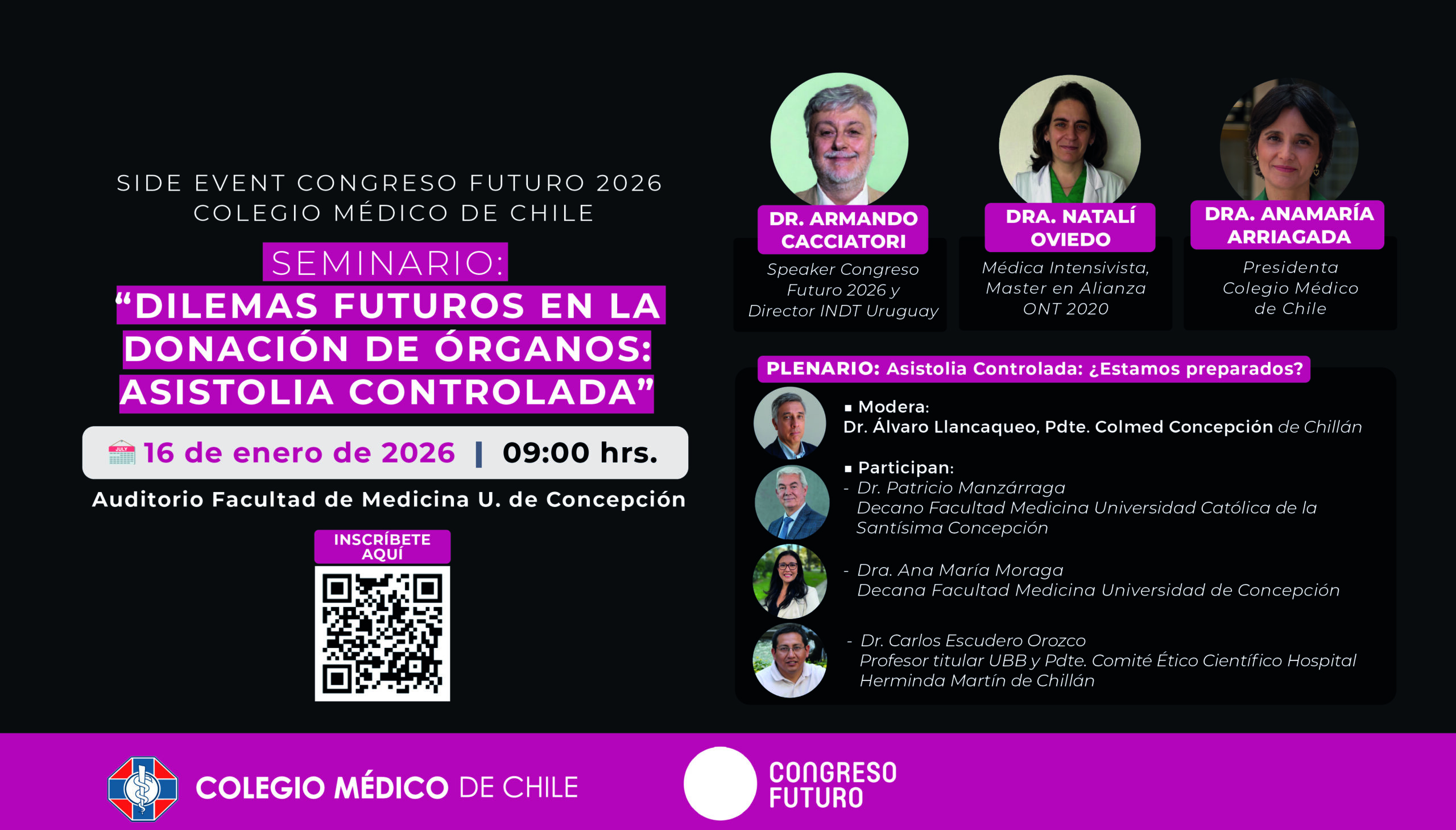 Congreso Futuro 2026: Seminario “Dilemas futuros en la donación de ...